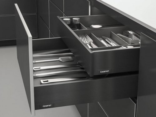 Ящик FLOWBOX с доводчиком 58/106 350мм, антрацит (1) Samet — купить в ...