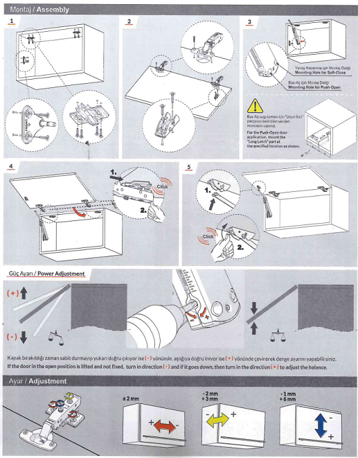 Slim Mech A (выс.200-600мм) подъем.механизм, никель (с креплением ...