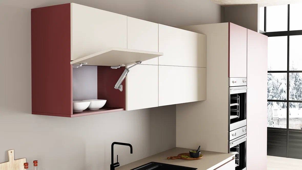 Slim Mech A (выс.200-600мм) подъем.механизм, никель (с креплением ...